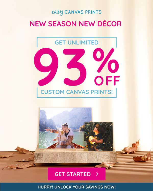 93% off Custom Canvas Prints | Get Holiday Photos Printed | Living Rich ...