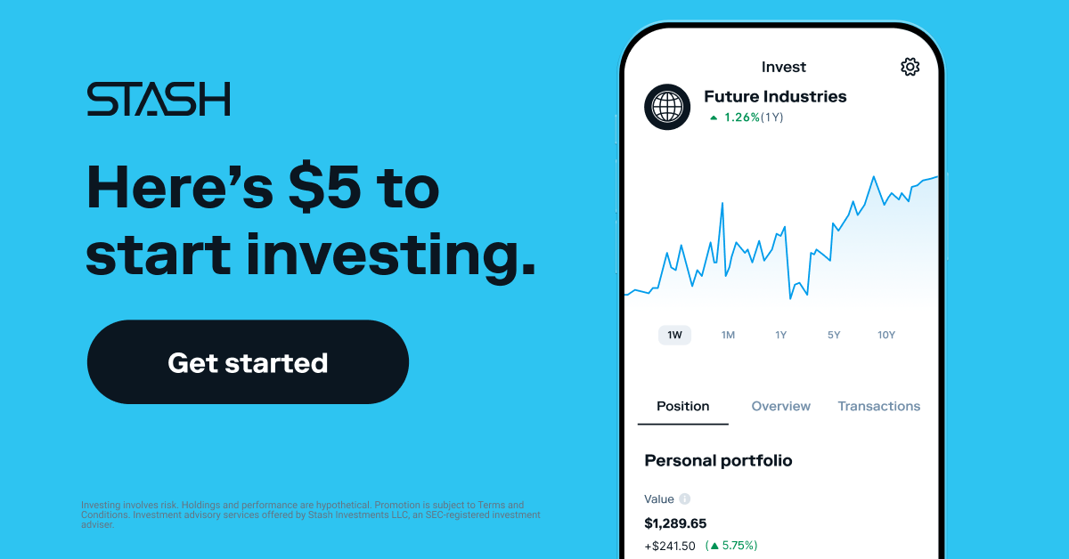Get a Free $5 to Start Banking, Saving and Investing with STASH ...